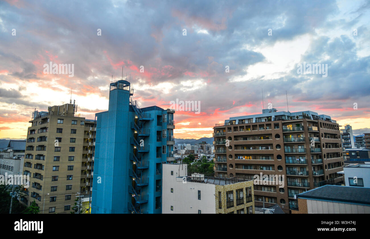 Sunset over kyoto city hi-res stock photography and images - Alamy