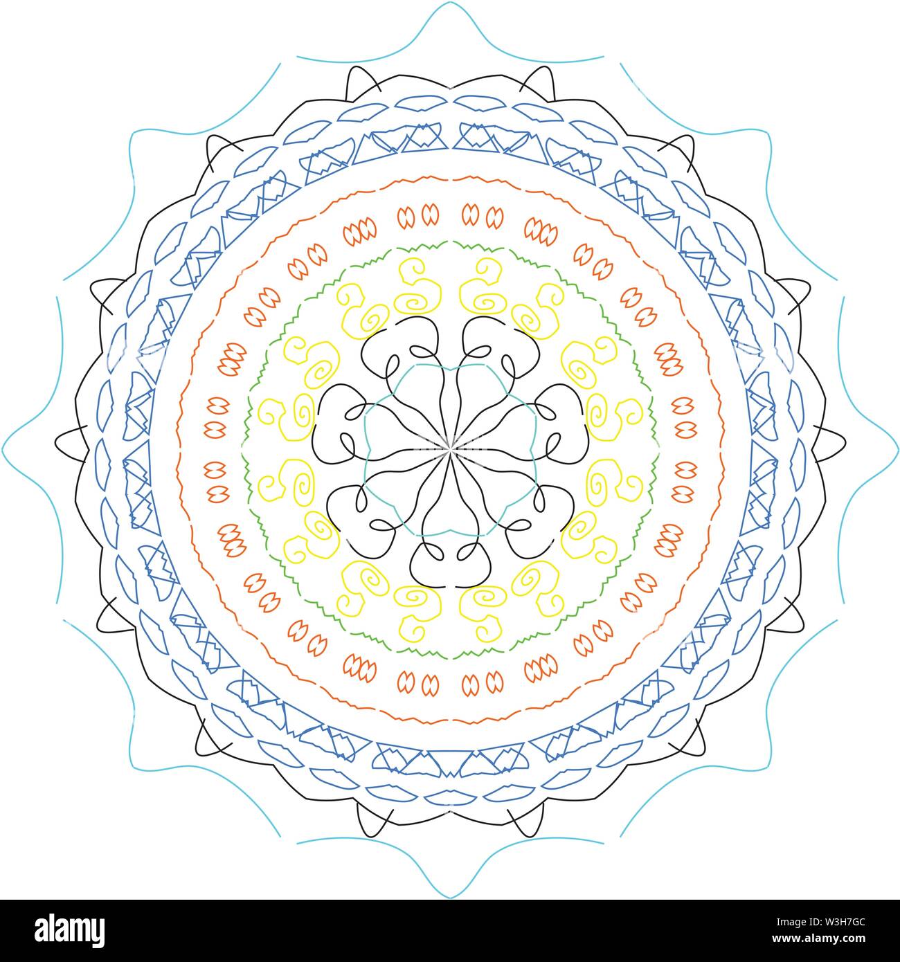 Circular pattern in the form of a mandala Stock Vector Image & Art - Alamy