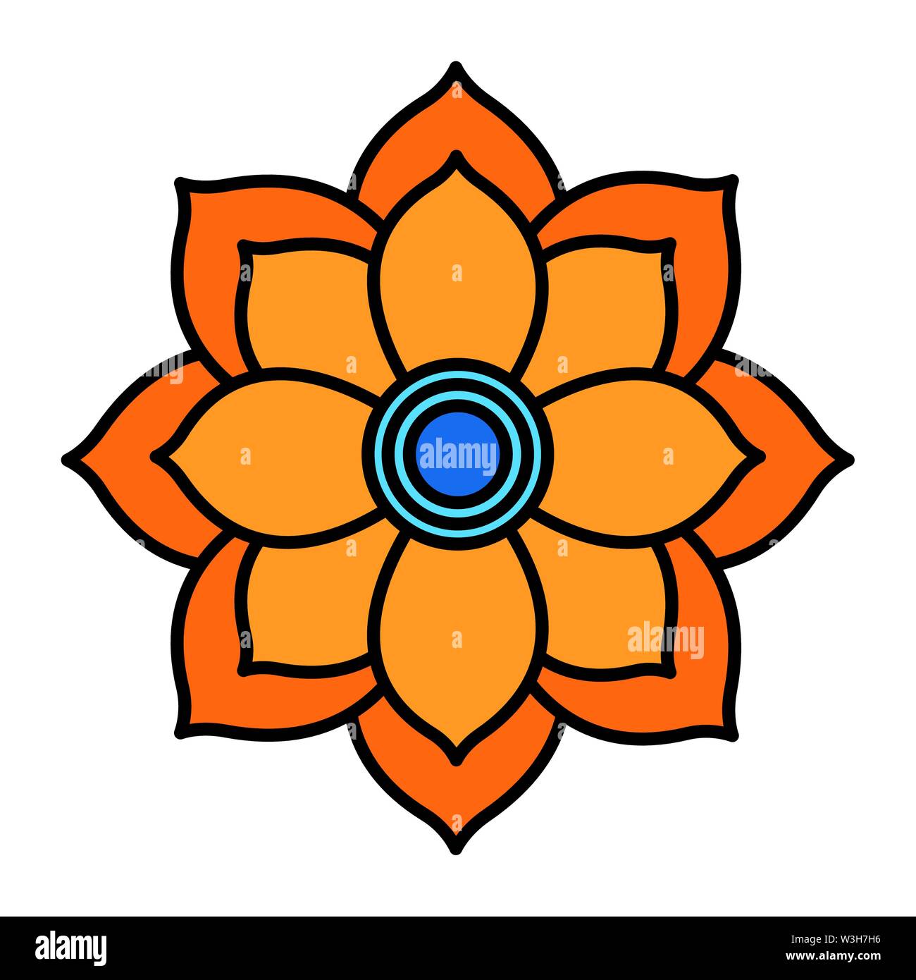 Indian Lotus Flower Art