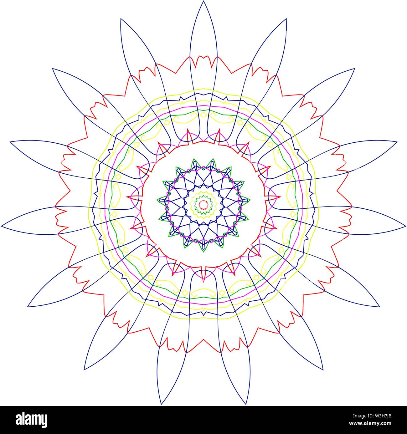 Circular pattern in the form of a mandala Stock Vector Image & Art - Alamy