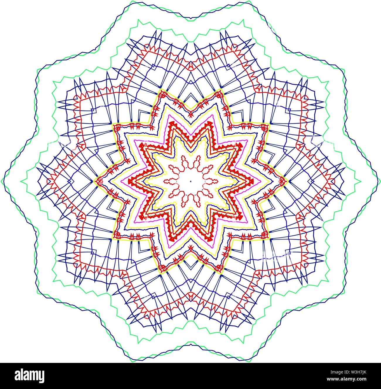 Circular pattern in the form of a mandala Stock Vector Image & Art - Alamy