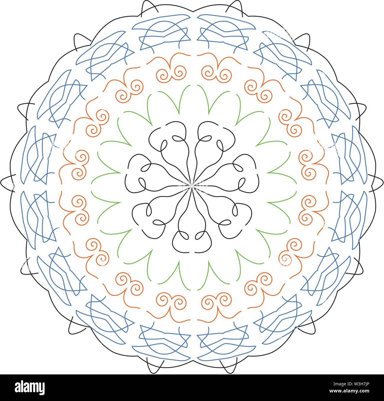 Circular pattern in the form of a mandala Stock Vector Image & Art - Alamy