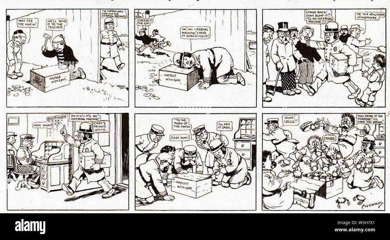 Clarence the Cop and the Infernal Machine Stock Photo - Alamy