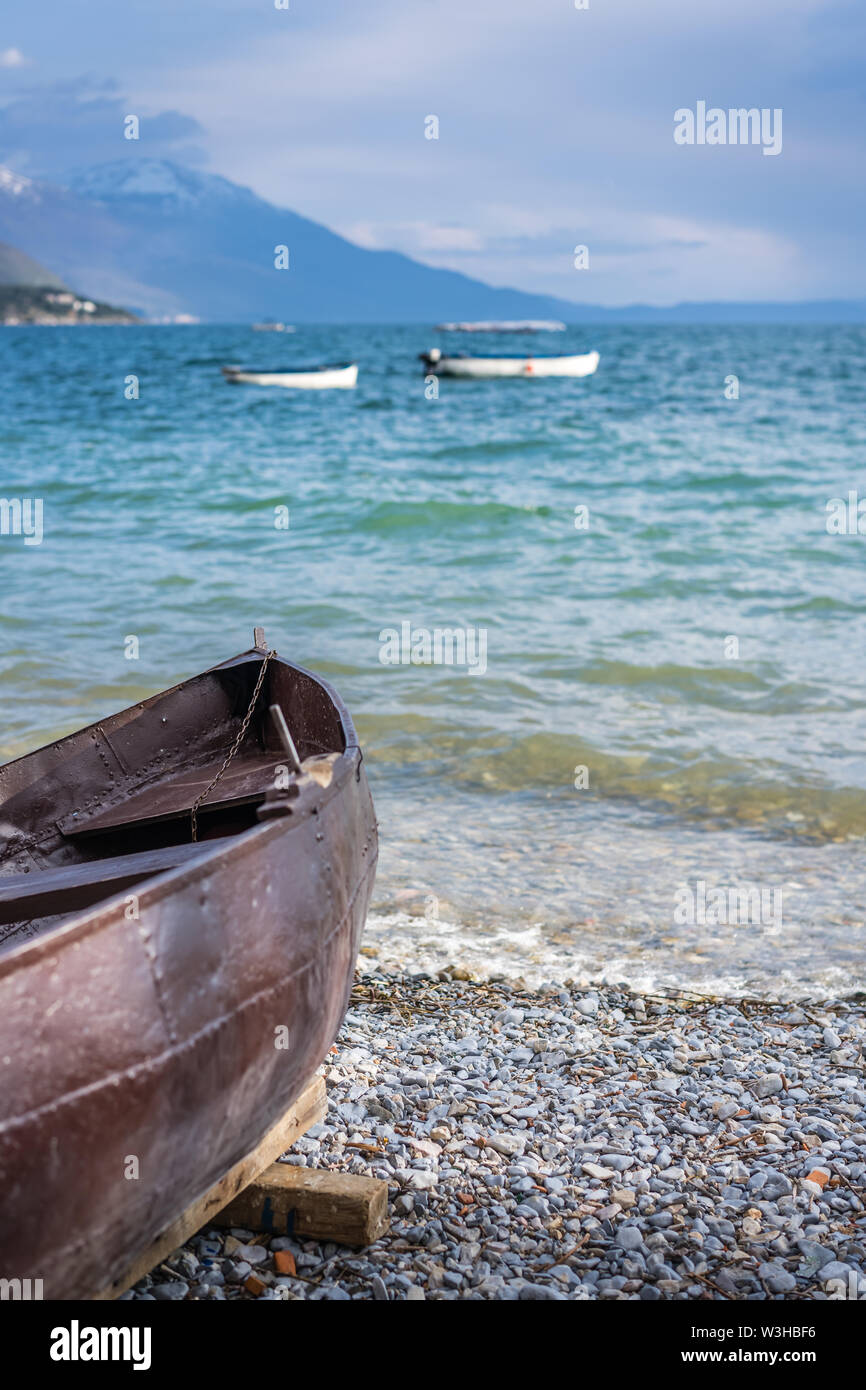 Brown wooden boat hi-res stock photography and images - Alamy