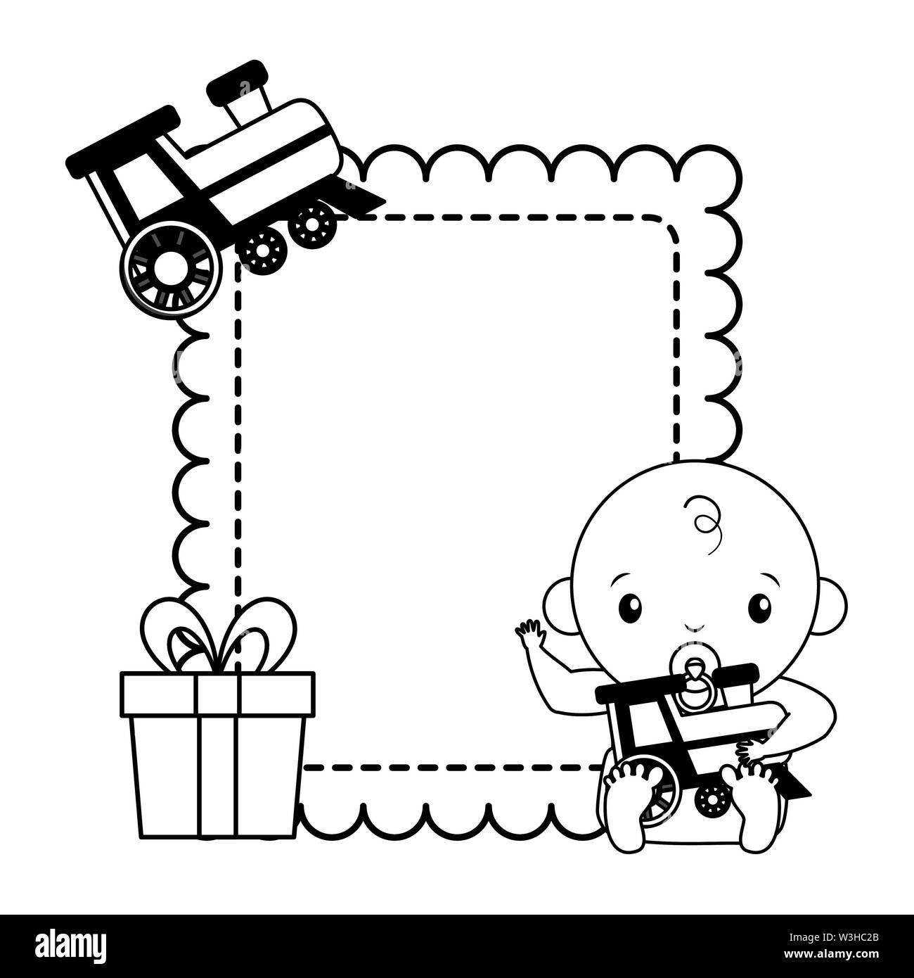 Black And White Baby Borders