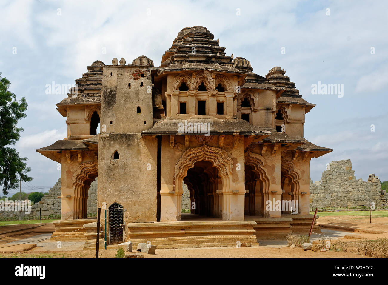 Ancient building of Lotus Mahal Stock Photo - Alamy
