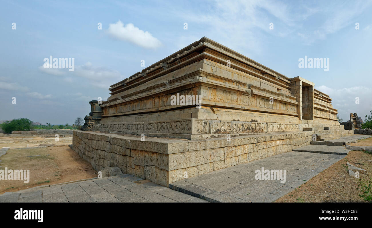 The Mahanavami platform, also called the "Great Platform", "Audience ...