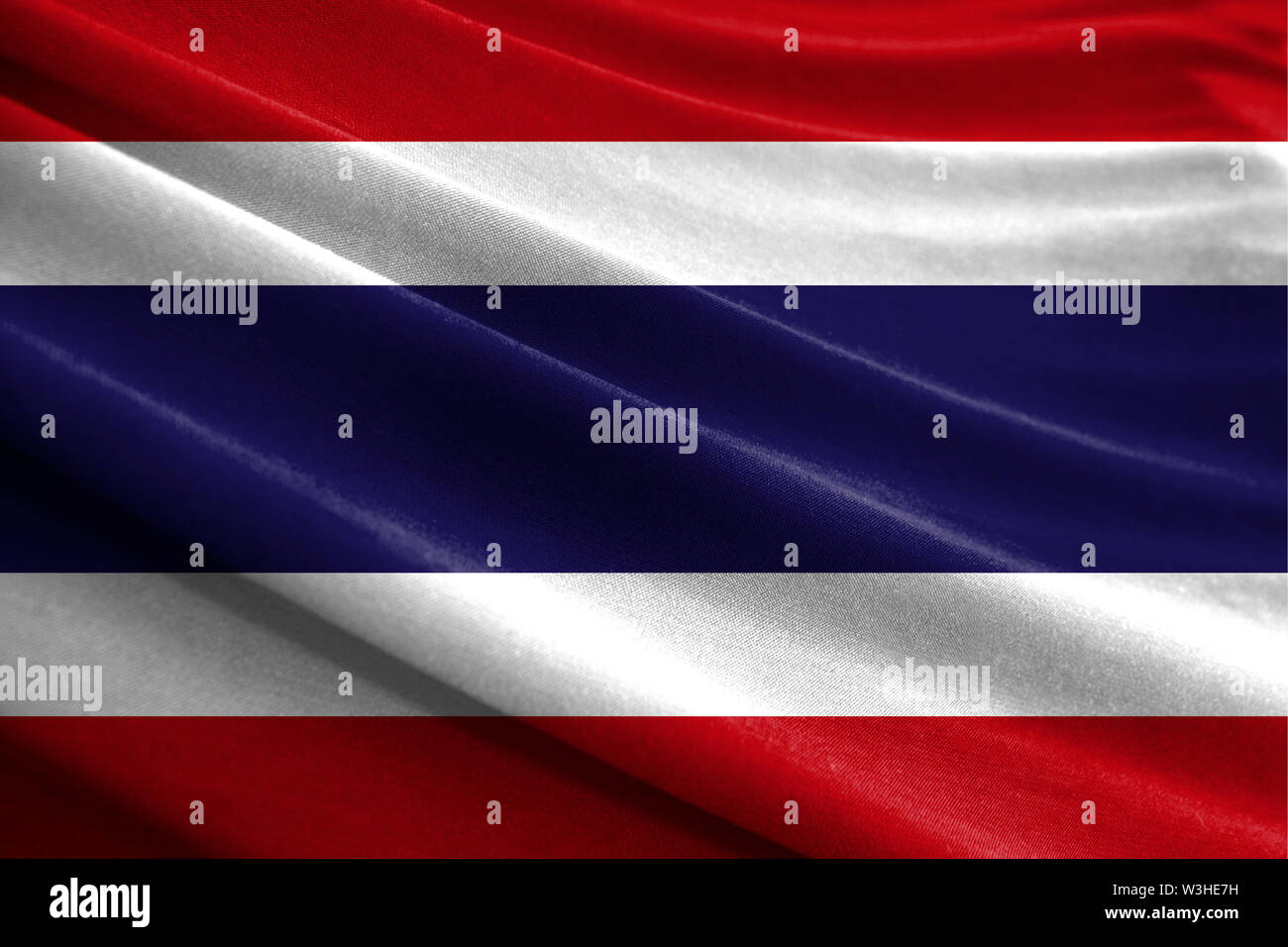 Realistic flag of Costa Rica on the wavy surface of fabric Stock Photo ...