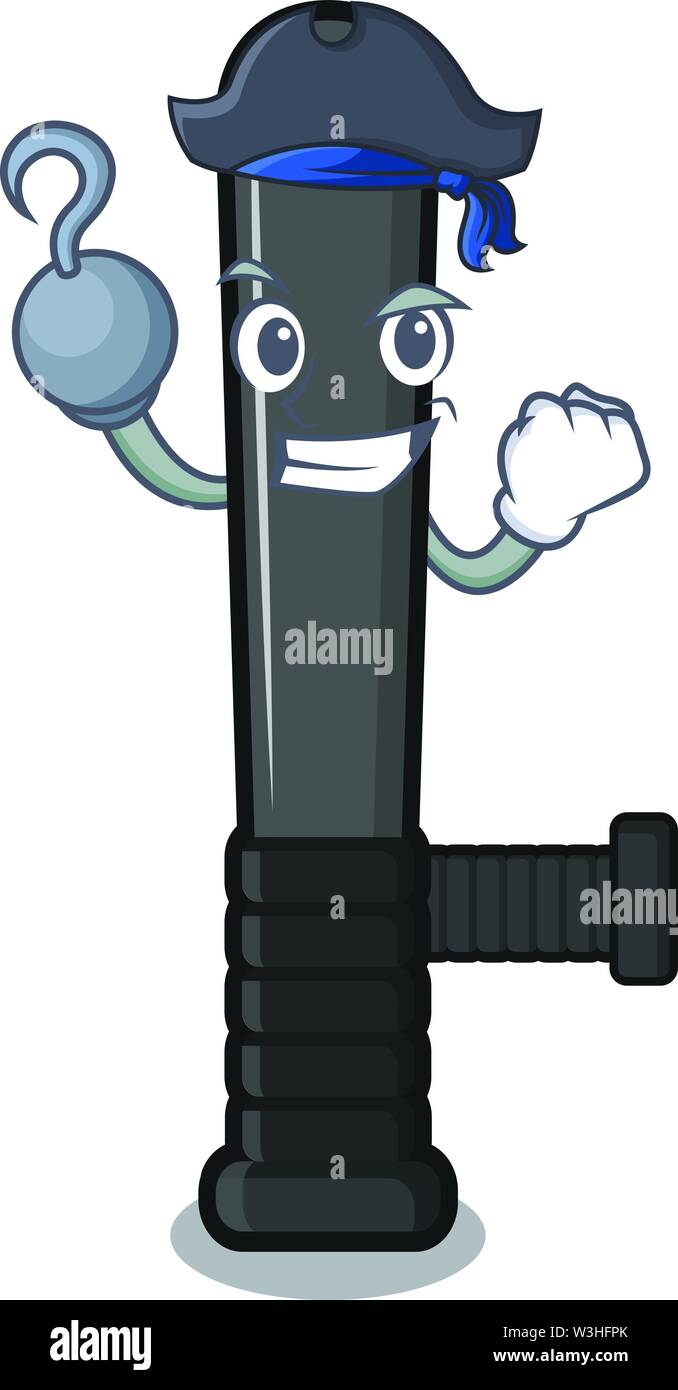 Pirate police baton isolated with the character Stock Vector Image ...