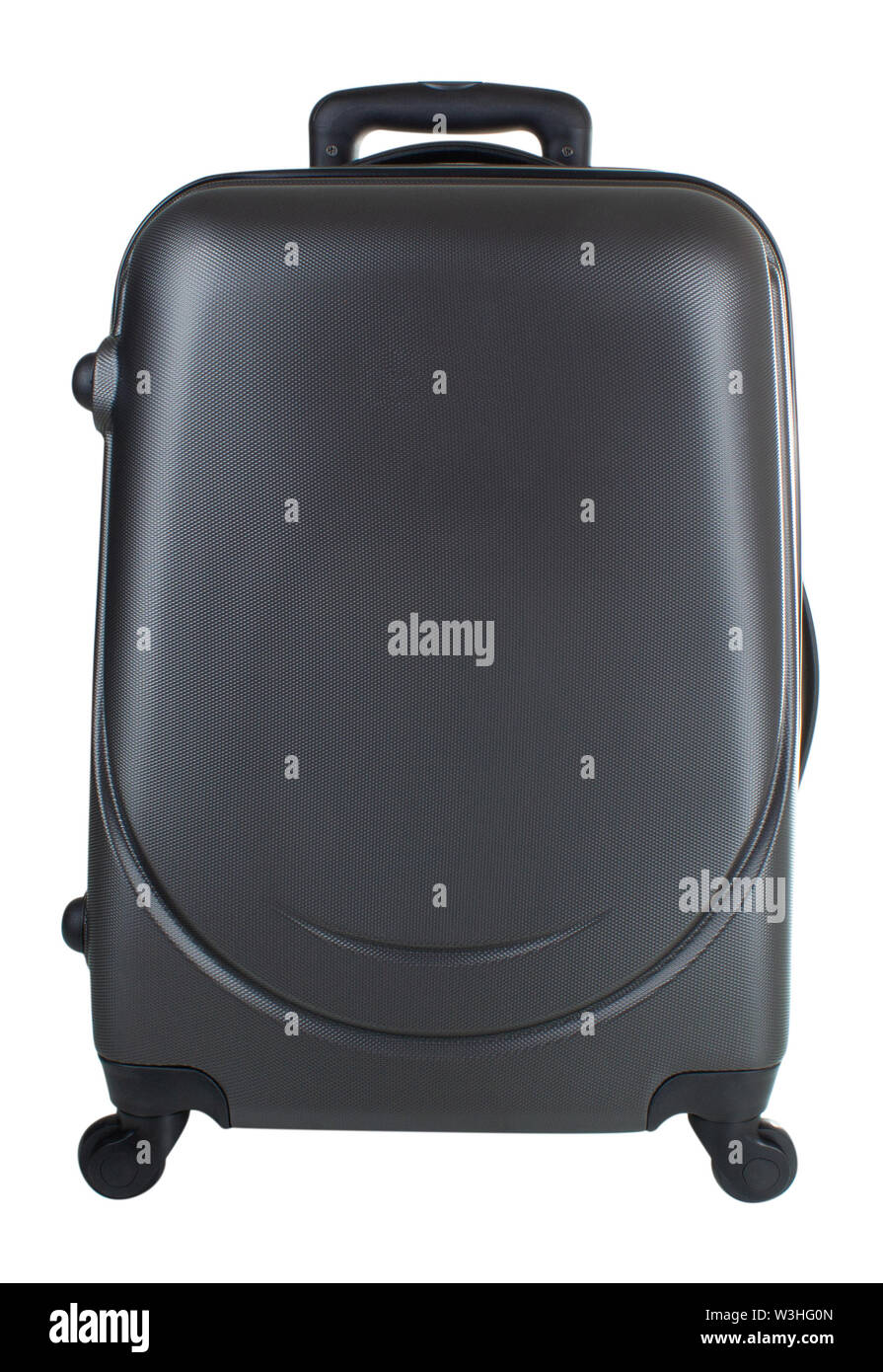 polycarbonate suitcase isolated on white background. Front view Stock ...