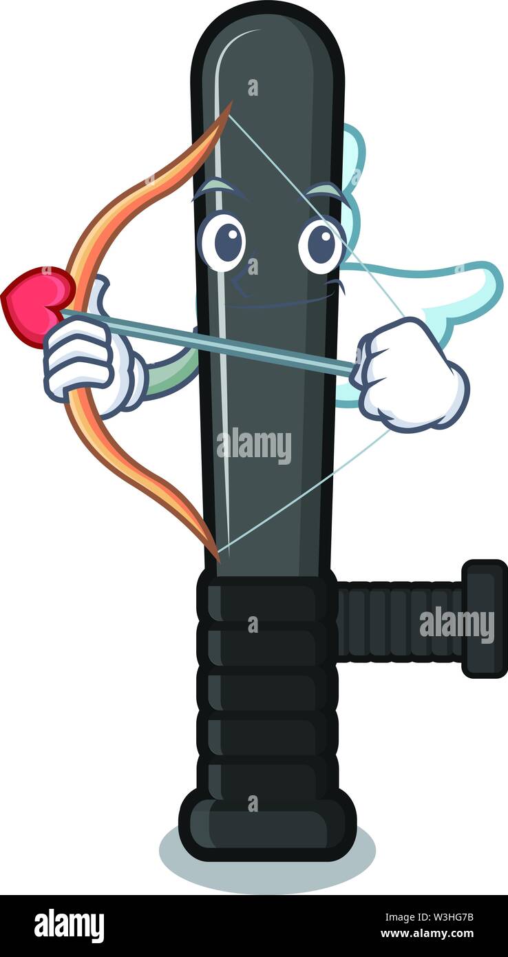 Cupid police baton isolated with the character Stock Vector Image & Art ...