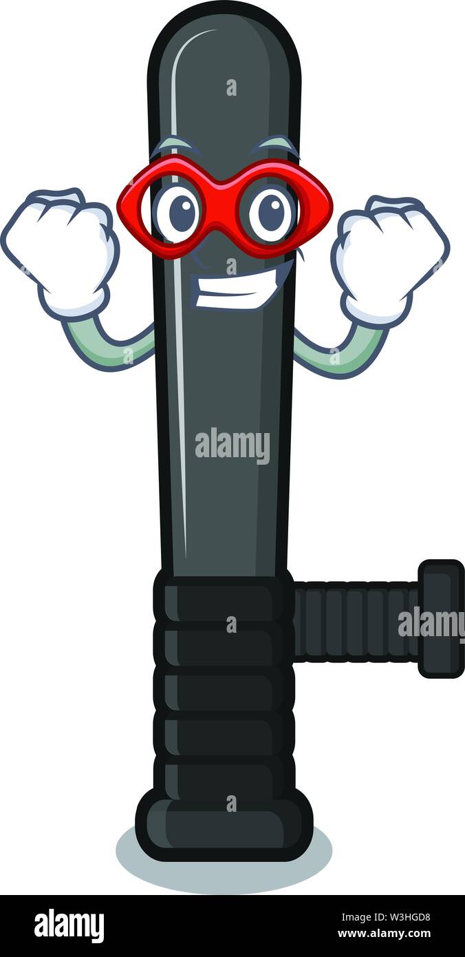 Super hero police baton in the mascot shape Stock Vector Image & Art ...