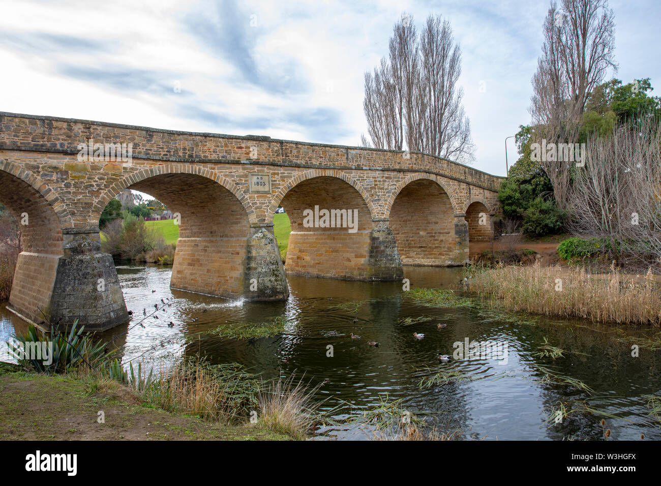 Richmond Tasmania, historic heritage arch bridge in Richmond and ...