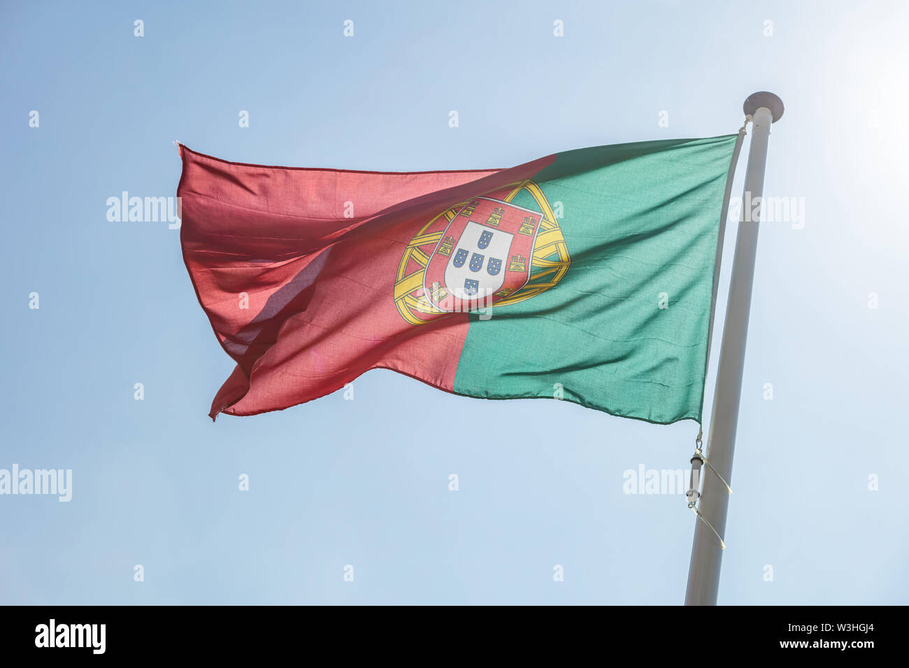 Flag of portugal wave hi-res stock photography and images - Alamy