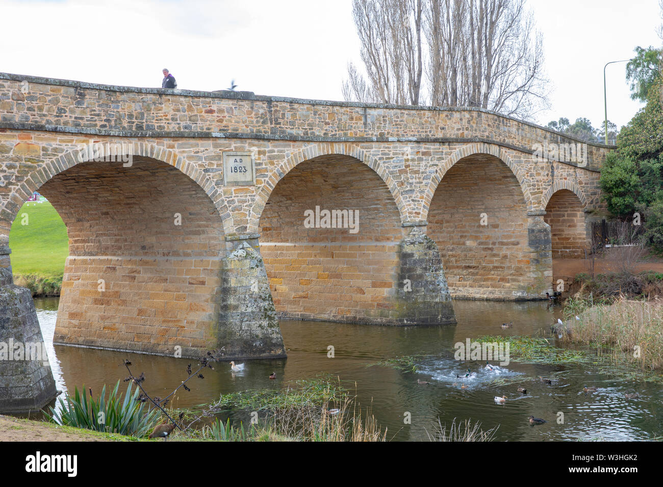 Richmond bridge Tasmania, 19th century heritage bridge on the convict ...