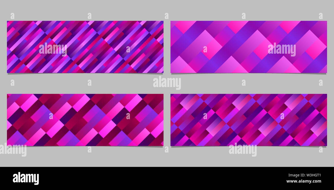 Geometrical Stripe Pattern Banner Background Collection Abstract Vector Graphic Stock Vector