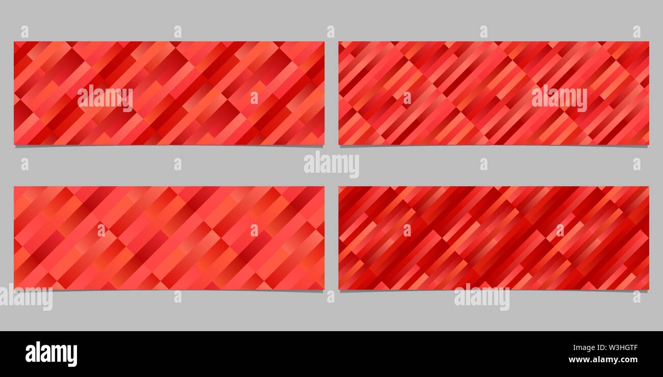 Gradient geometrical diagonal stripe pattern banner template set ...