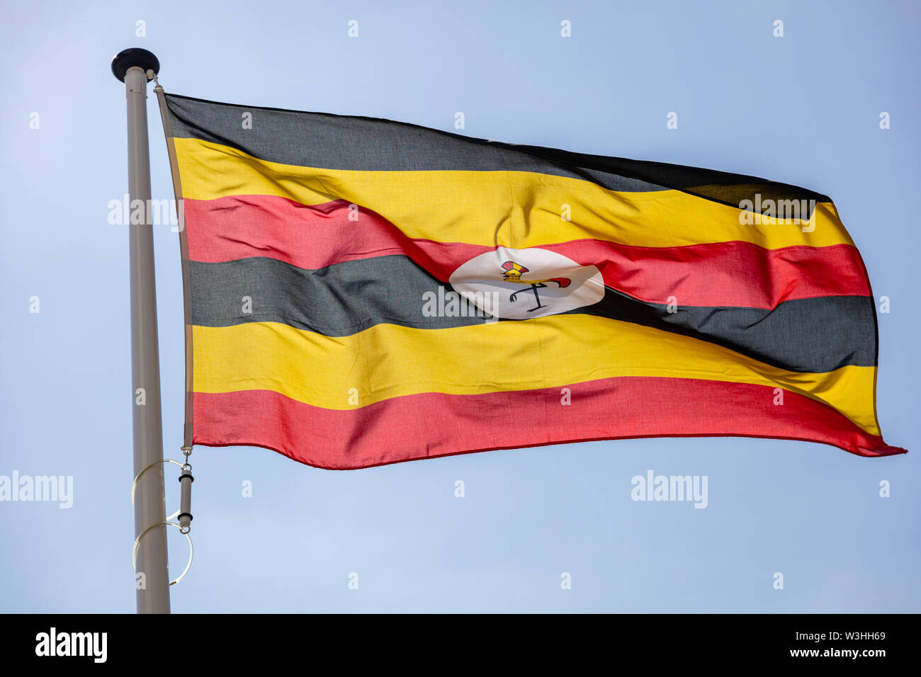 Flag of the uganda hi-res stock photography and images - Alamy