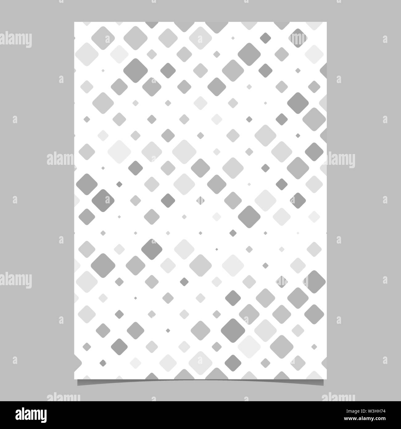 Grey square pattern brochure template - vector mosaic tile cover background Stock Vector Image ...