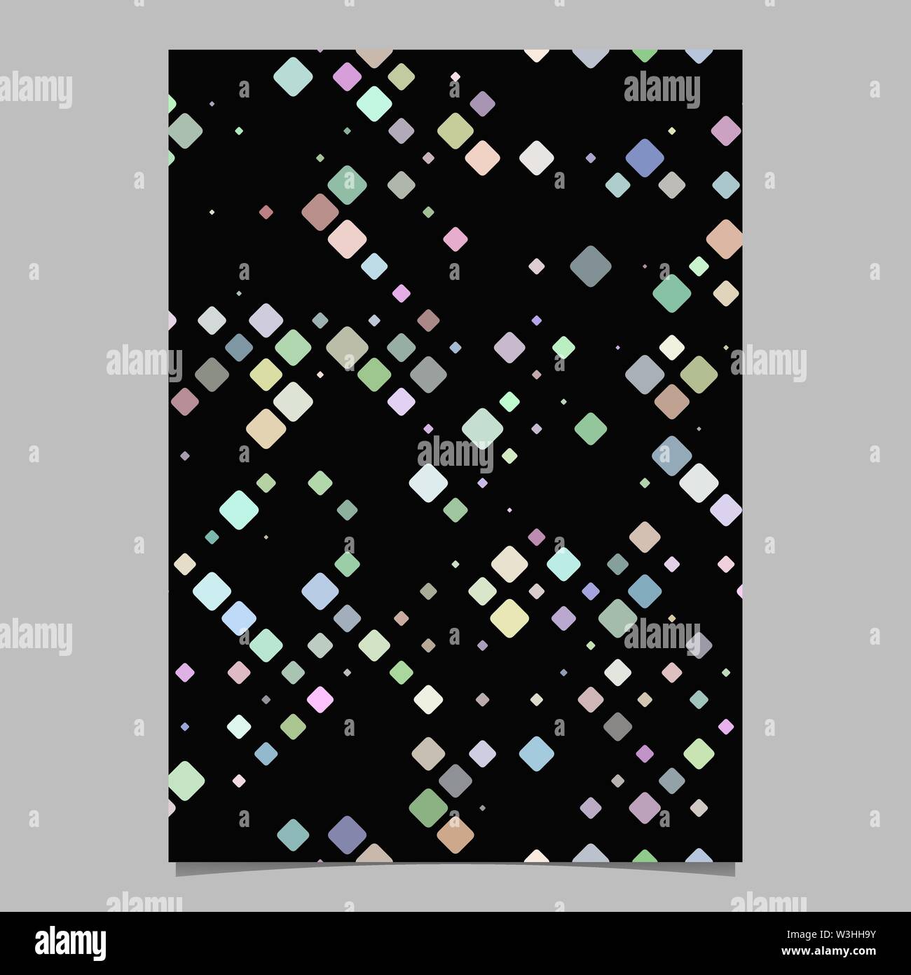 Colorful abstract geometric diagonal square pattern background poster template - vector design ...