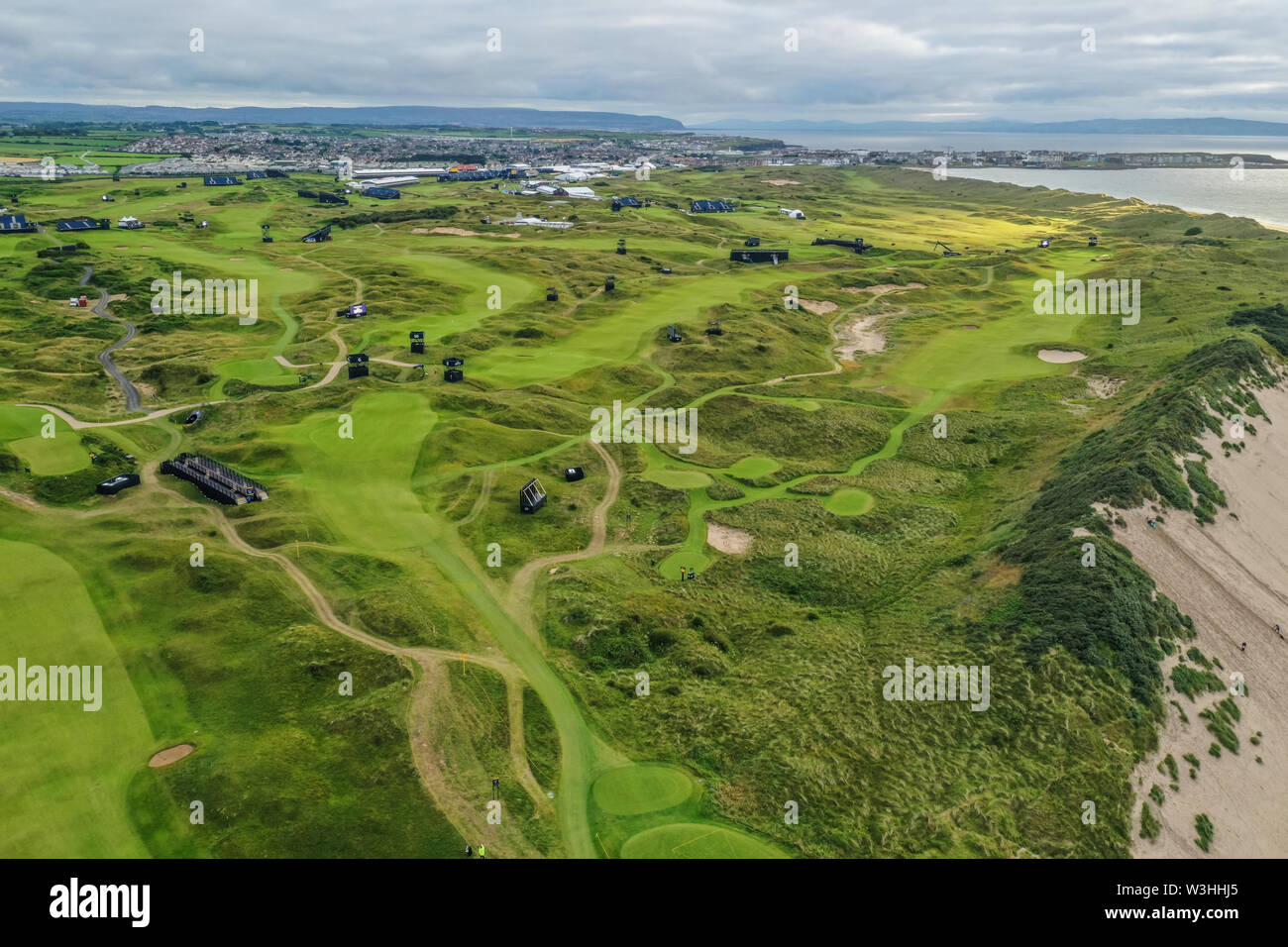 The Open at Royal Portrush Northern Ireland Stock Photo - Alamy