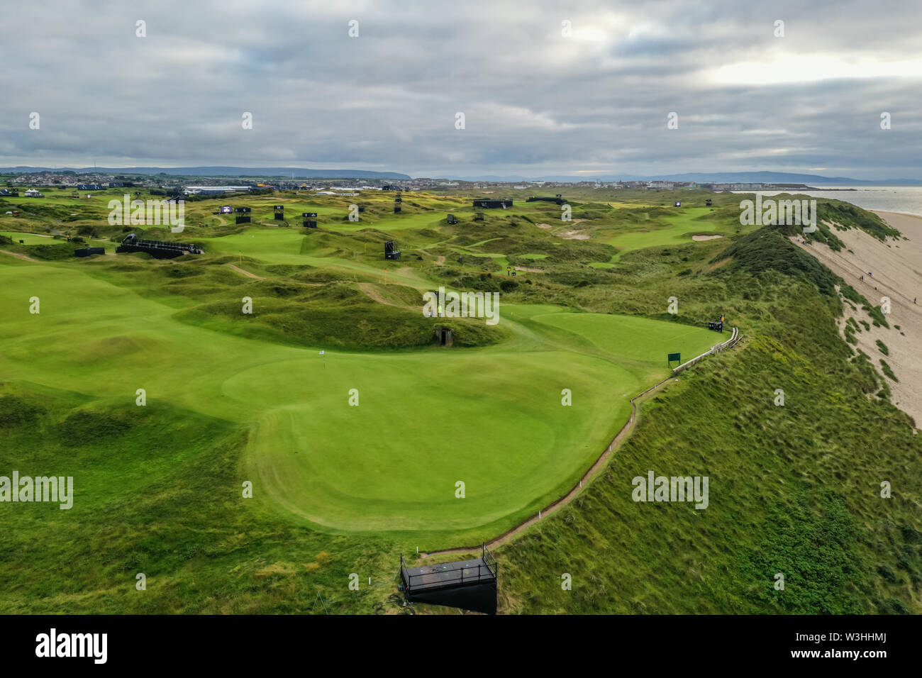 The Open at Royal Portrush Northern Ireland Stock Photo - Alamy