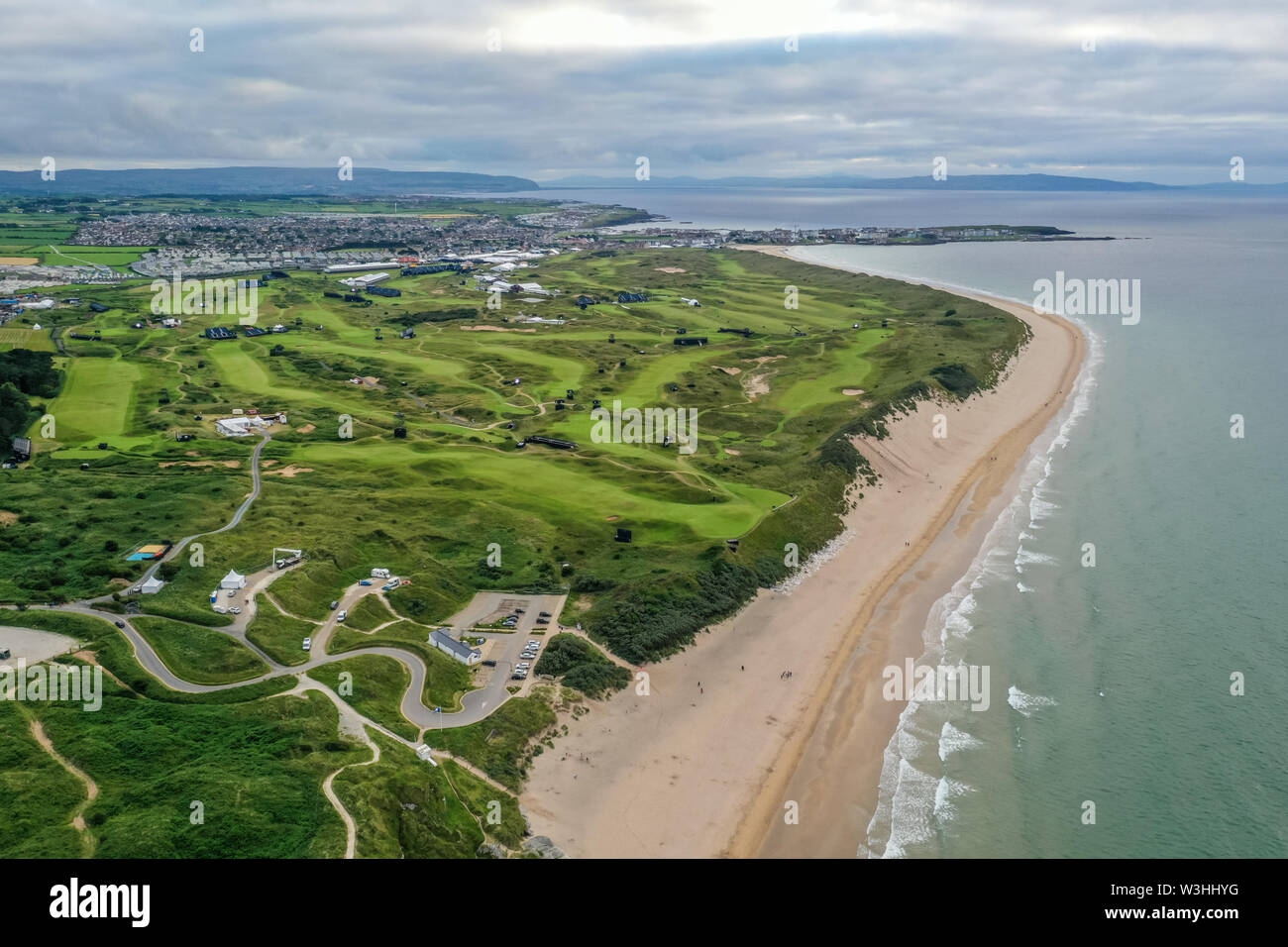 The Open at Royal Portrush Northern Ireland Stock Photo - Alamy