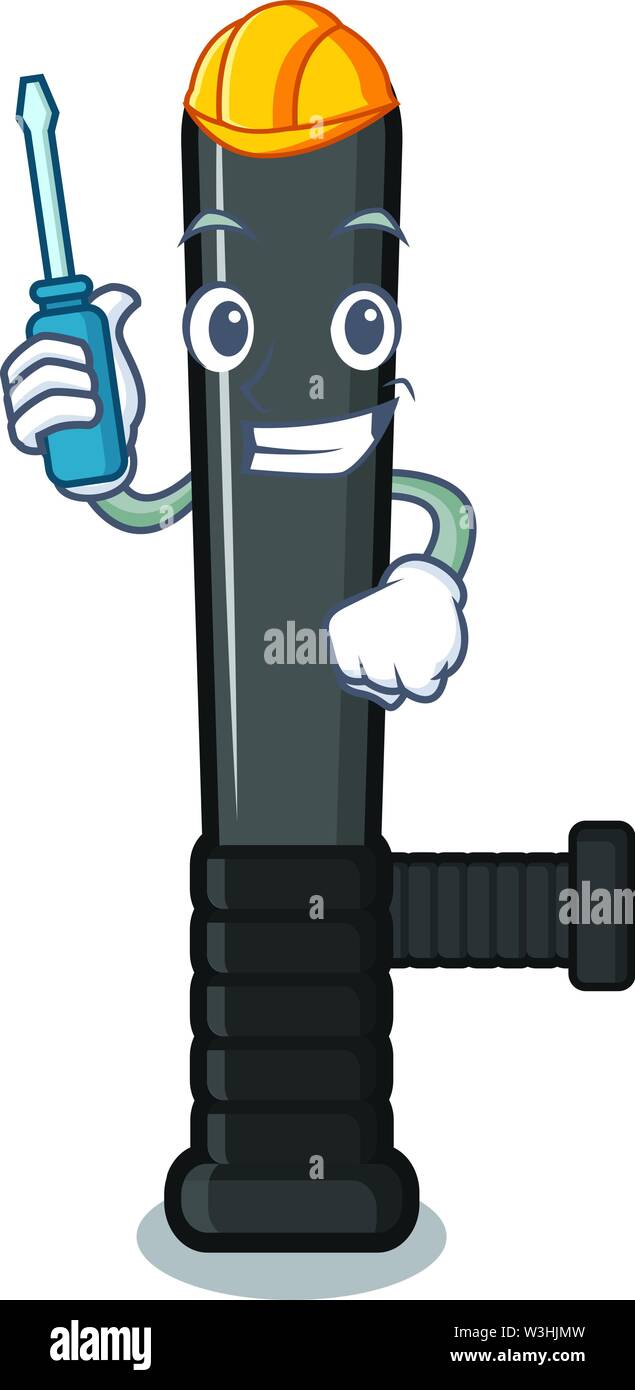 Automotive police baton in a cartoon chair Stock Vector Image & Art - Alamy