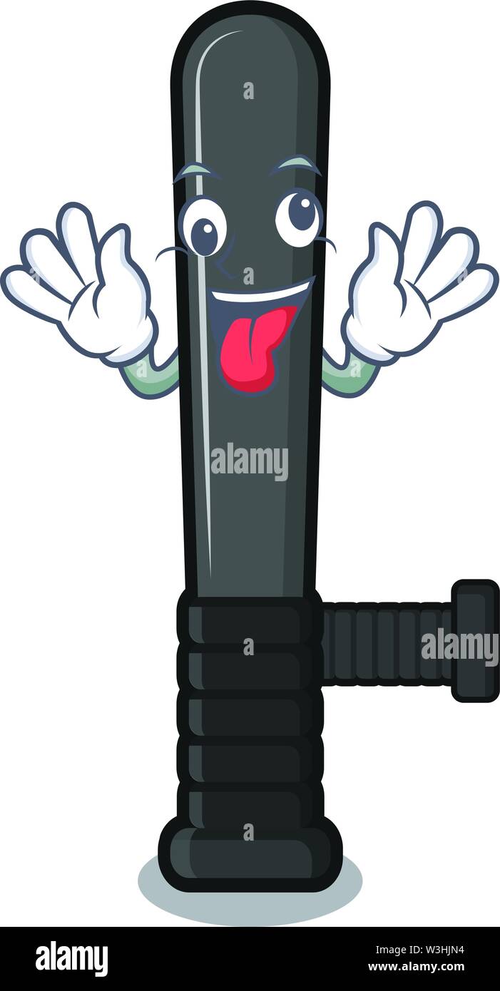 Crazy police baton in a cartoon chair Stock Vector Image & Art - Alamy