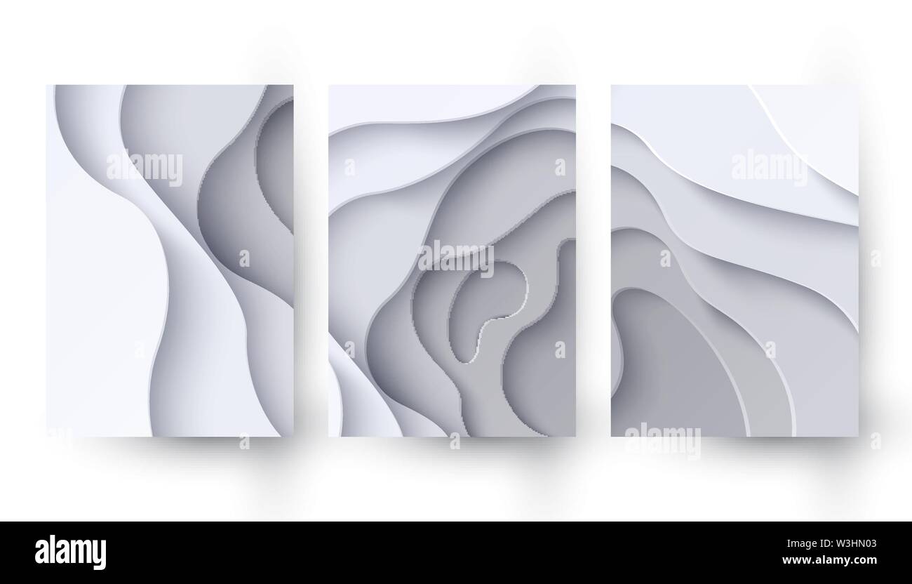 Creative paper cut craft style frame set hi-res stock photography and ...