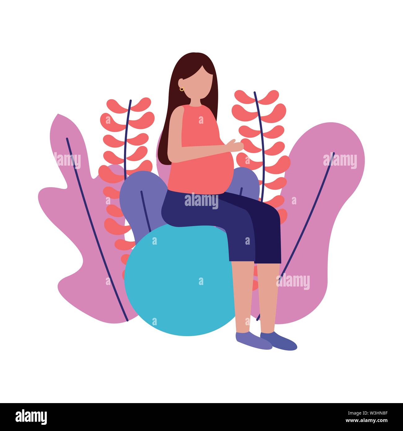 pregnancy and maternity scene flat Stock Vector Image & Art - Alamy