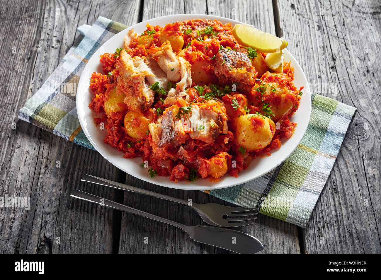 Fish tomato stew hi-res stock photography and images - Alamy