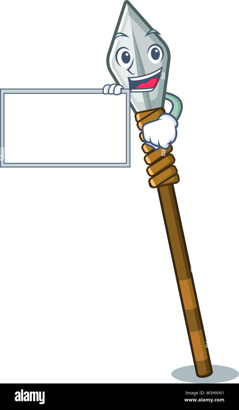 With board spear isolated with in the cartoon Stock Vector Image & Art ...