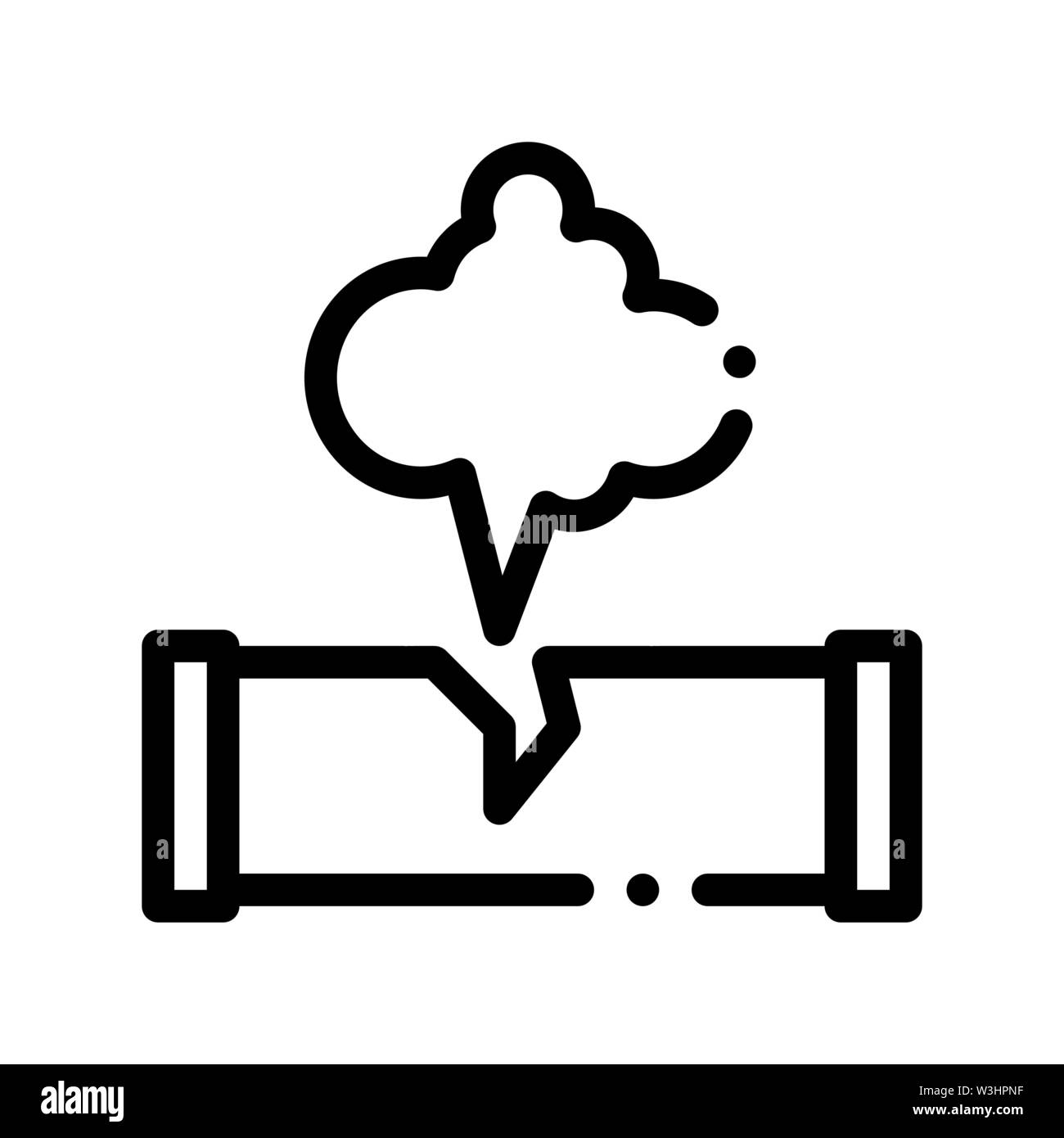 Pollution line icon pack Cut Out Stock Images & Pictures - Alamy