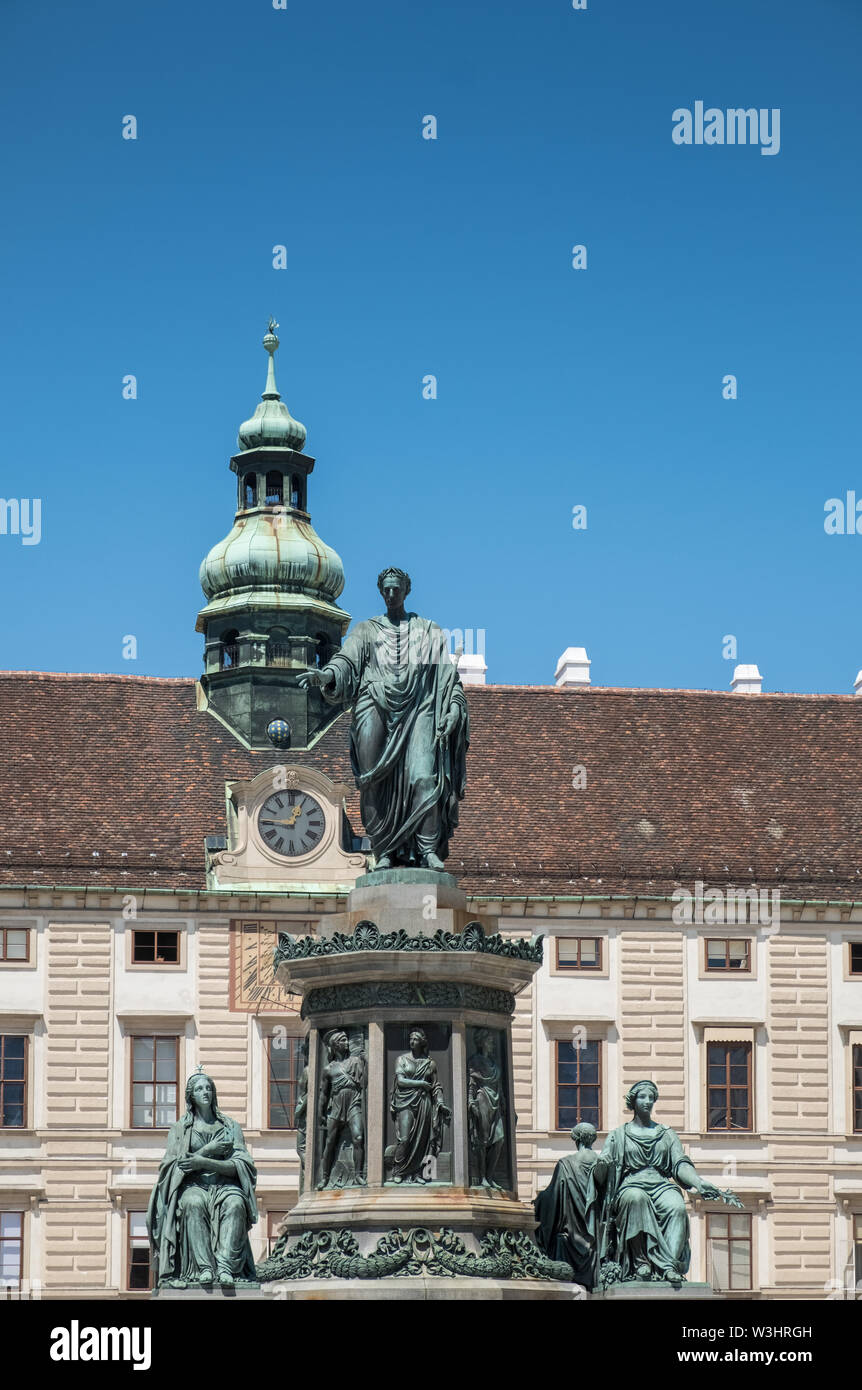 Emperor Francis II memorial, Inner Courtyard, Hofburg Palace, Vienna ...
