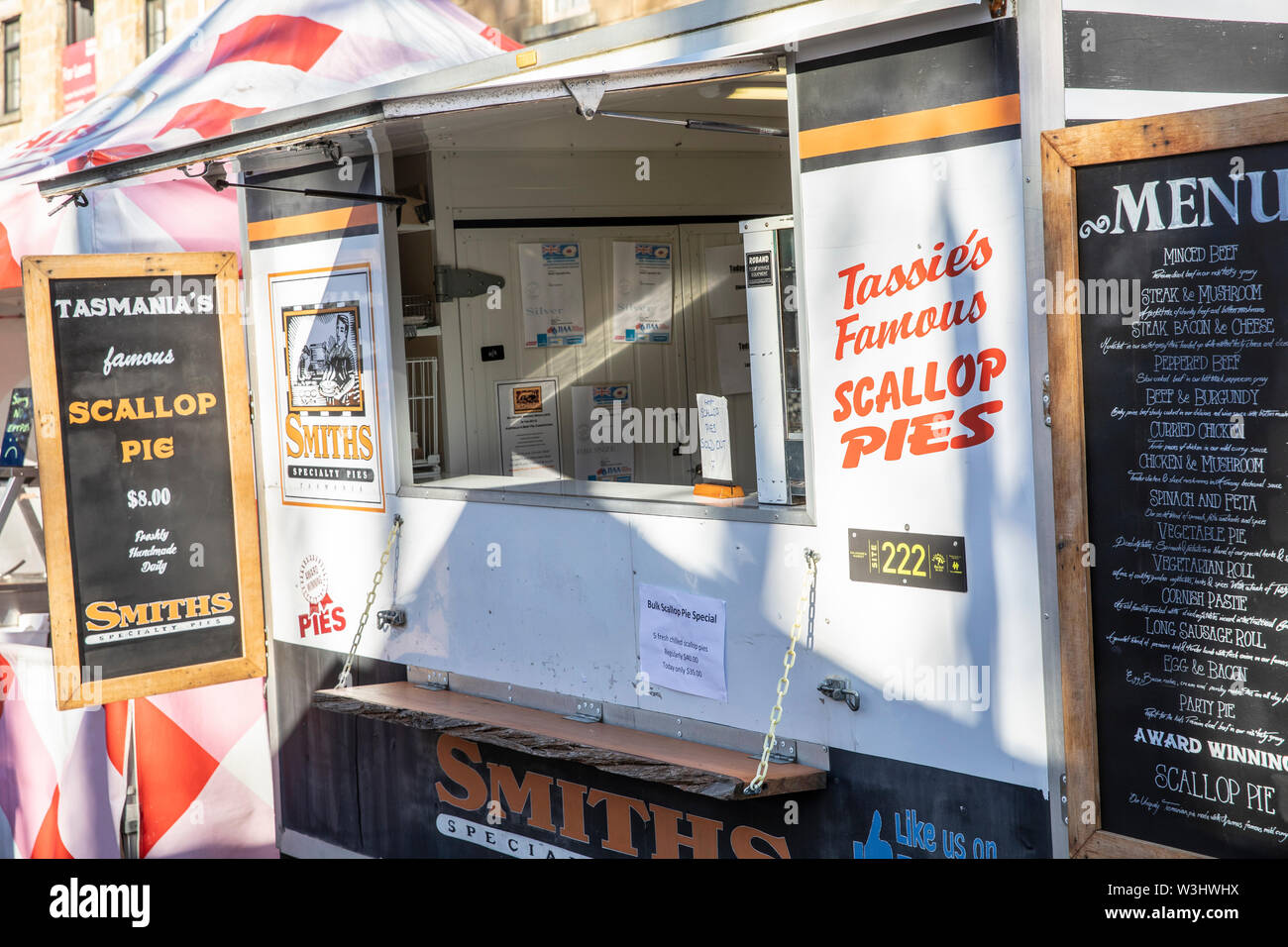 Pie stall hi-res stock photography and images - Alamy