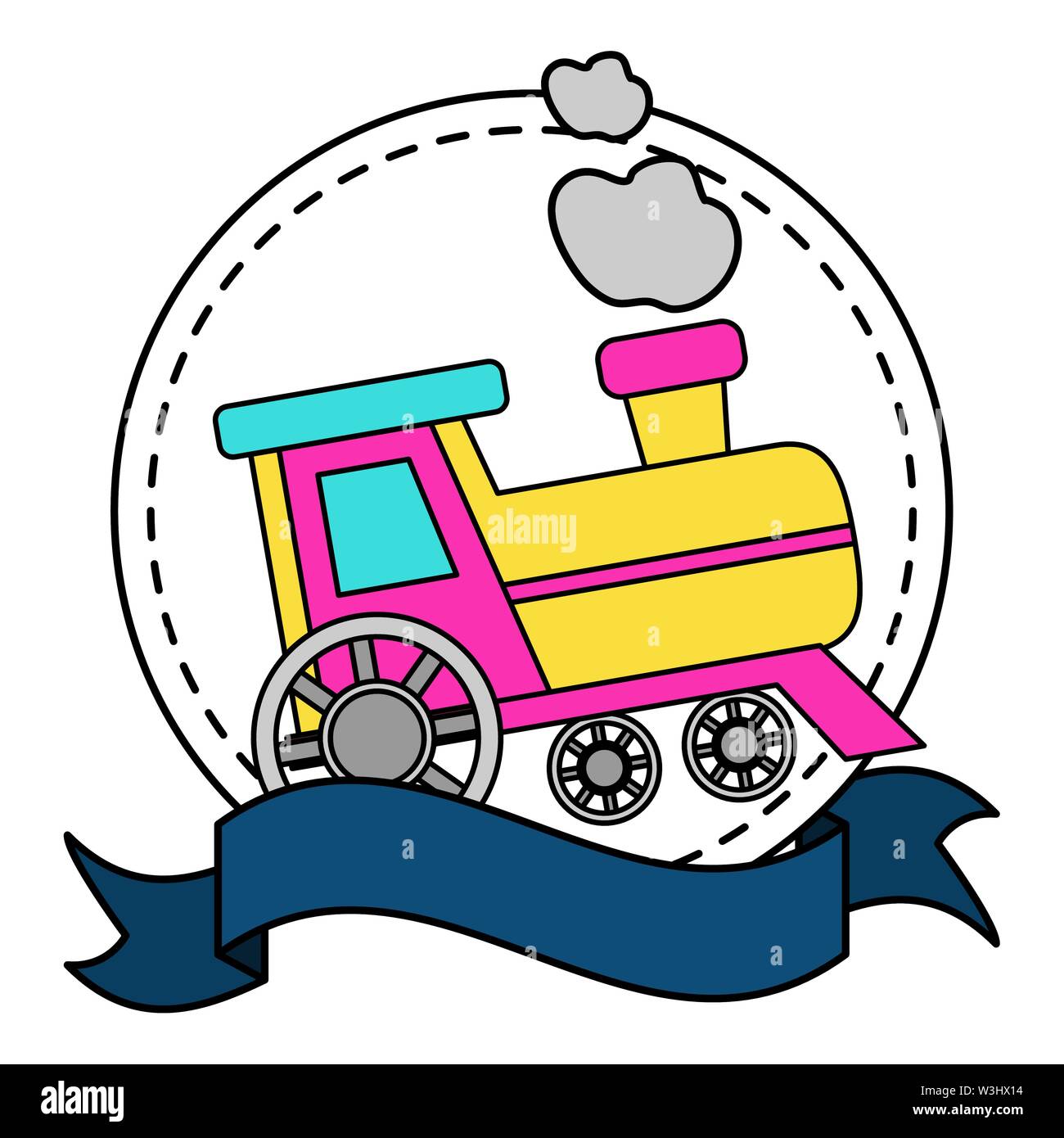 cute train toy isolated icon Stock Vector Image & Art - Alamy