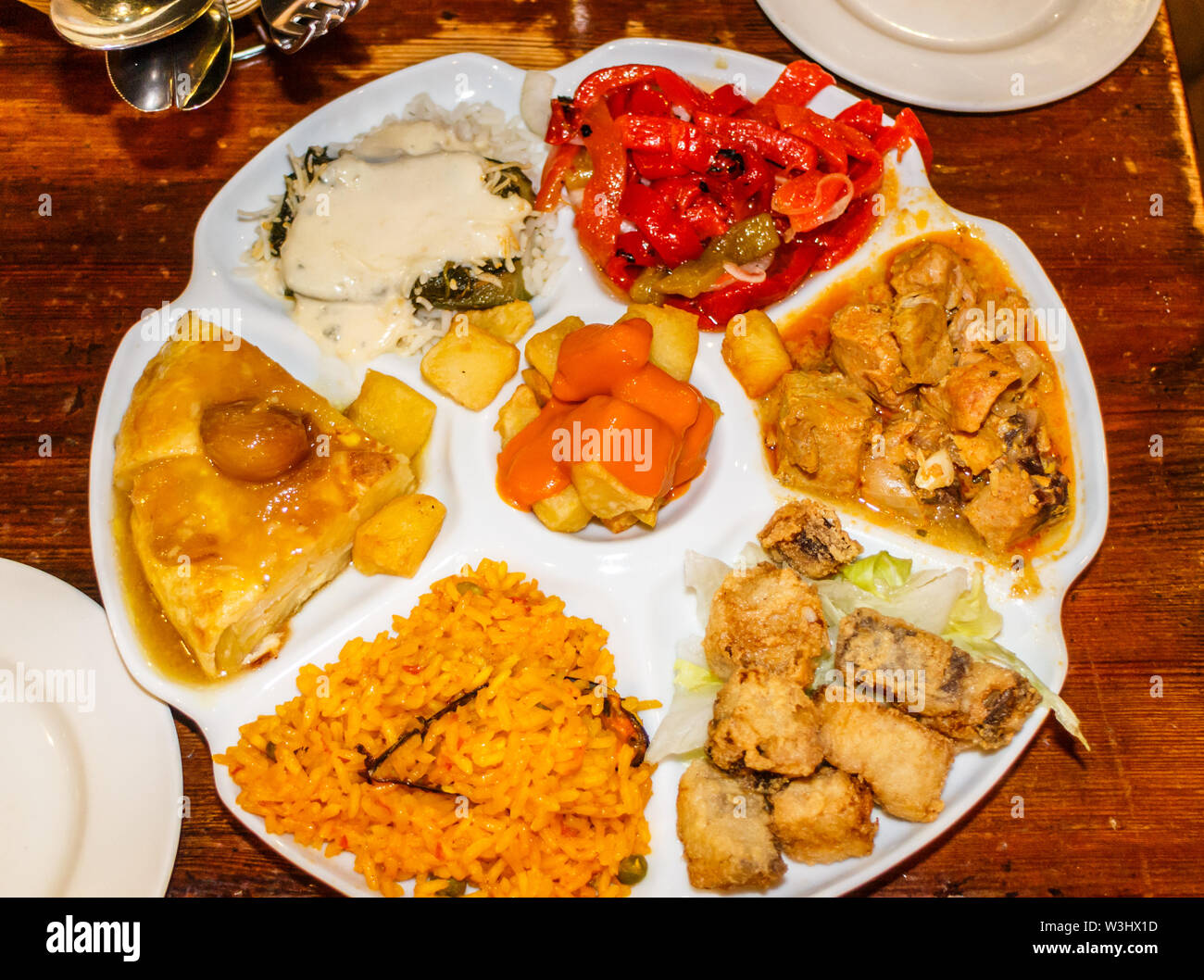 Assorted tapas on a plate Stock Photo - Alamy