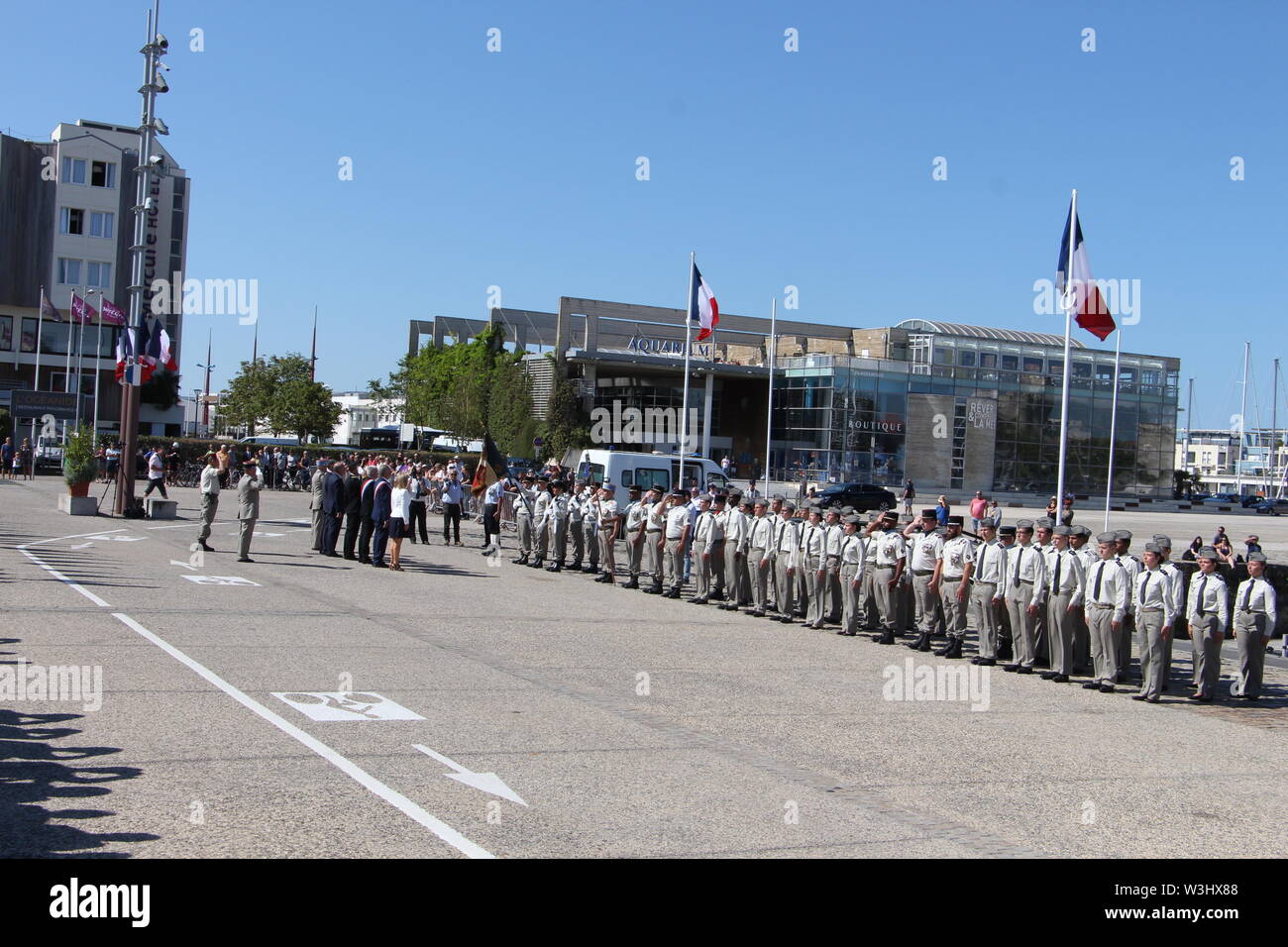 Celebration of the July 14 National Festival on La Rochelle Stock Photo ...