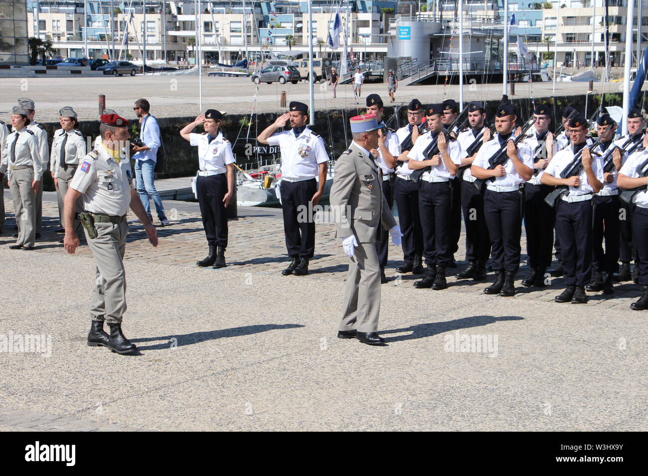 Celebration of the July 14 National Festival on La Rochelle Stock Photo ...