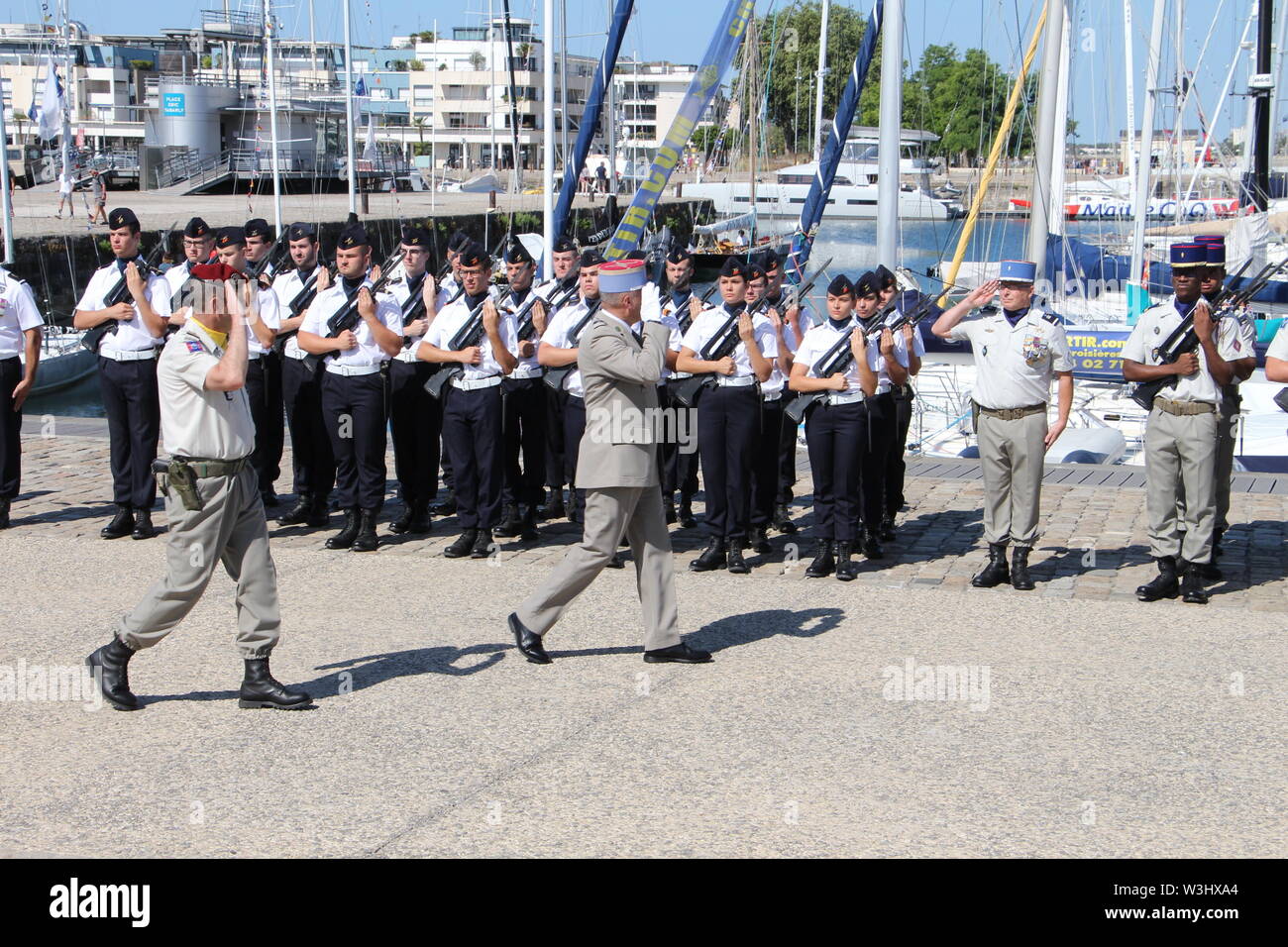 Celebration of the July 14 National Festival on La Rochelle Stock Photo ...