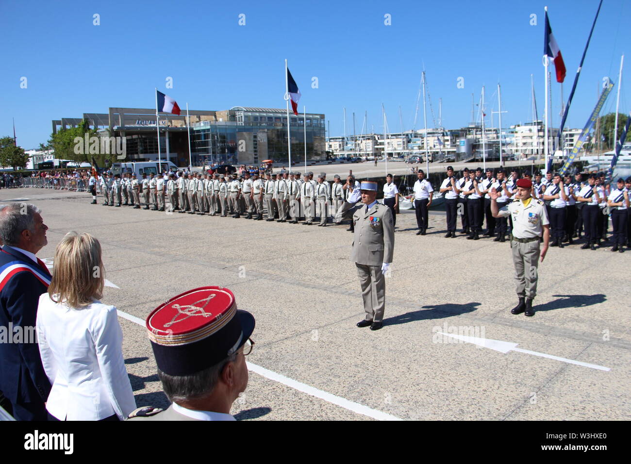 Celebration of the July 14 National Festival on La Rochelle Stock Photo ...