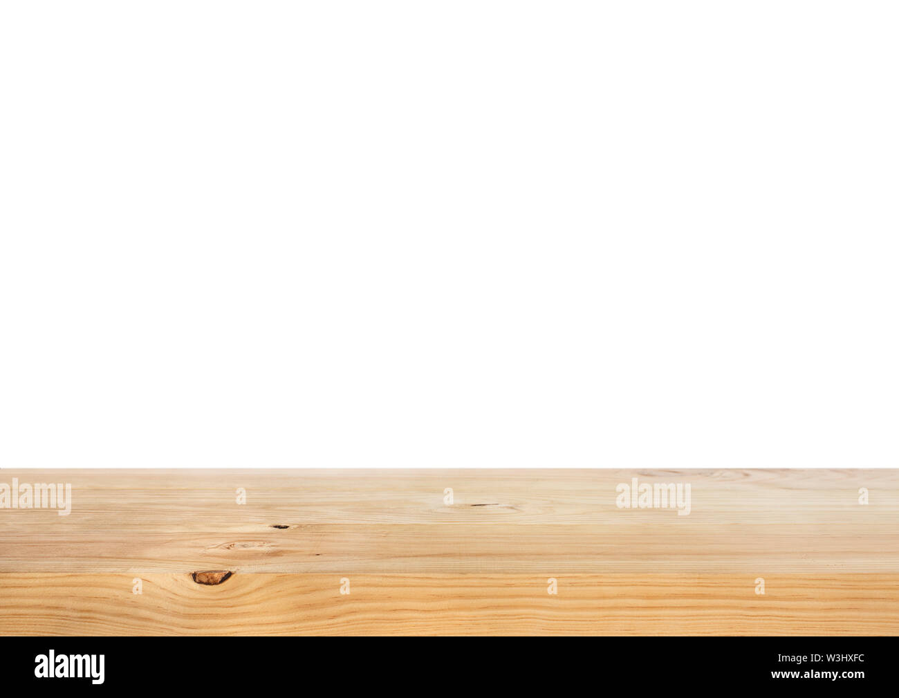 Beautiful texture wood table top texture on white background.For create ...