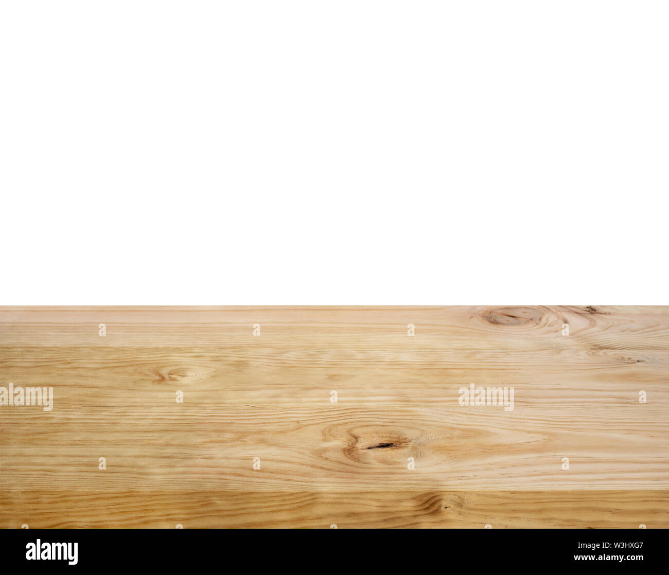 Beautiful texture wood table top texture on white background.For create ...