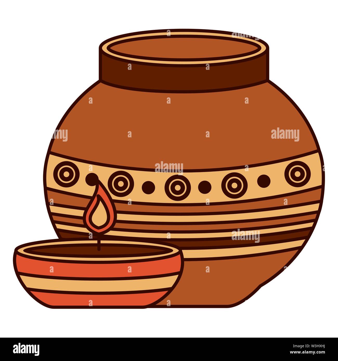 Indian kitchen pot Stock Vector Images - Alamy