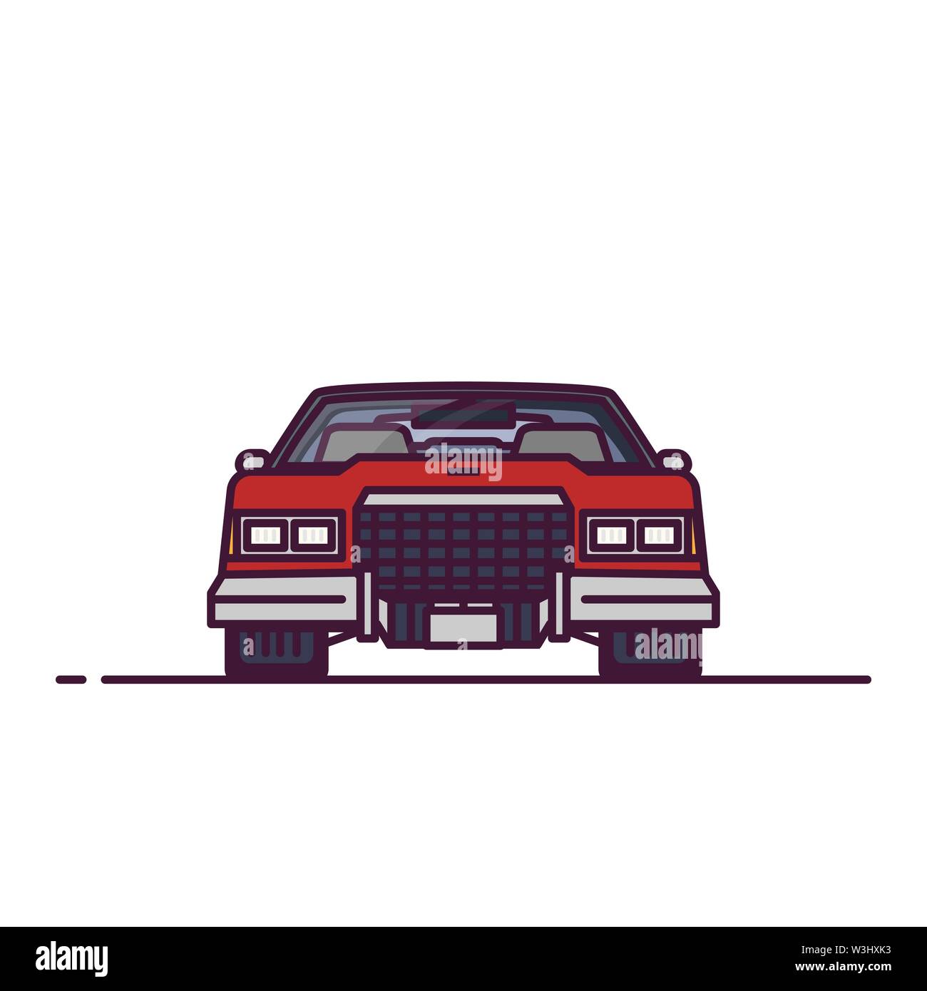 Front view vintage white Stock Vector Images - Alamy