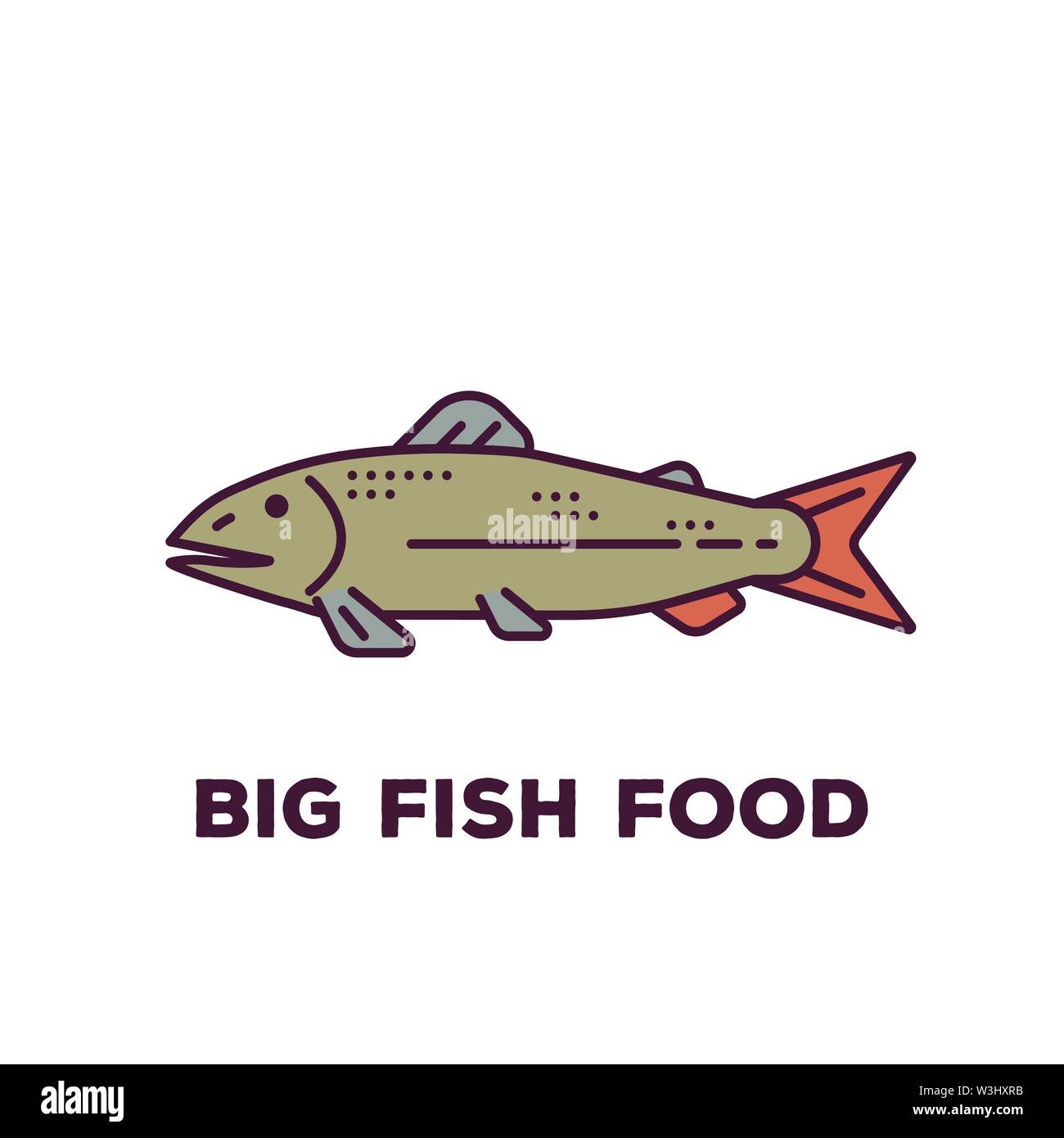 Line drawing of fish hi-res stock photography and images - Alamy