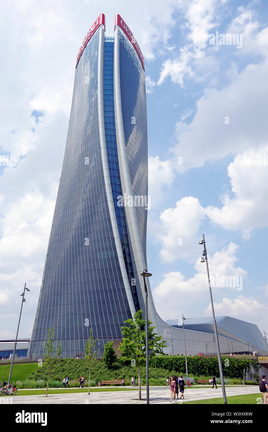 The Generali Building, 44-storey office building with a twisted ...