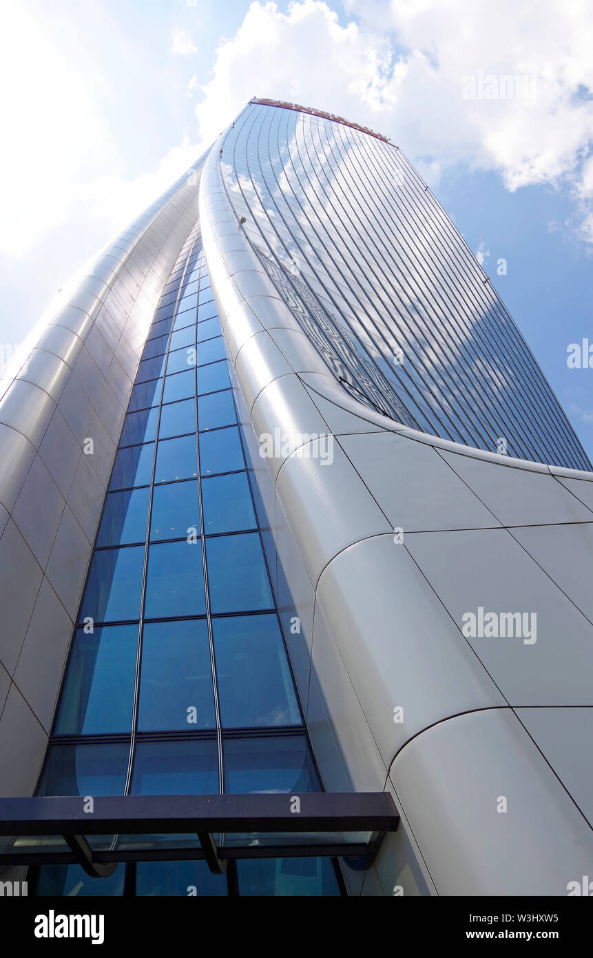 The Generali Building, 44-storey office building with a twisted ...