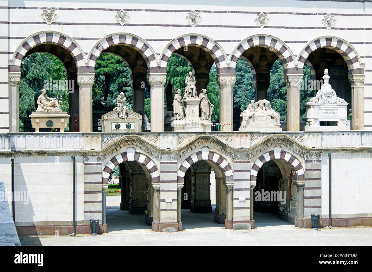 Cimitero Monumentale, Monumental Cemetery, in Milan Italy. One of the ...